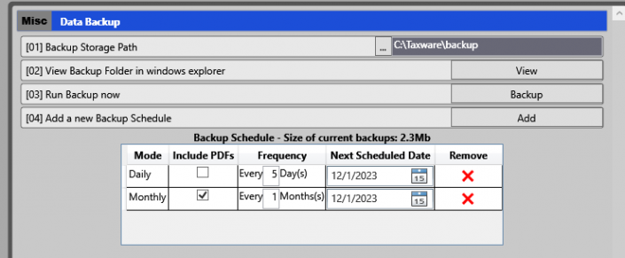 Tech Tips: Backup Scheduler – Taxware Systems